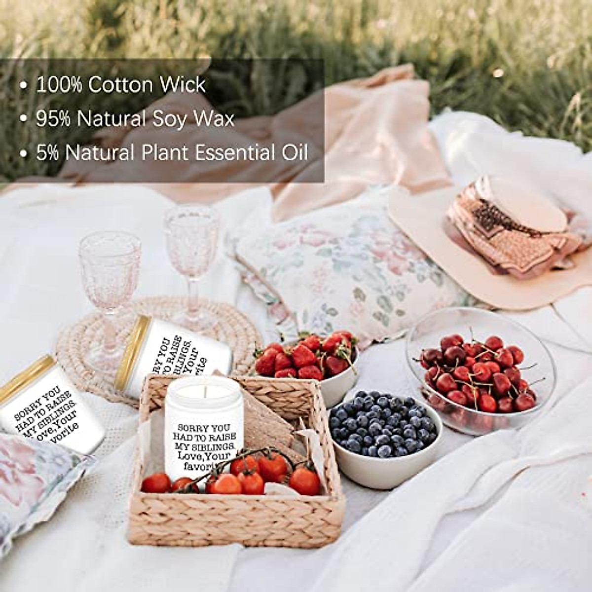 Mothers Day Gifts from Daughter Son,Gifts for Mom,Mom Gifts,Mothers Day Gifts for Moms Her Bonus Mom Mother New Mom Step Mom (Sorry You mom Candle-White)