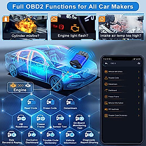 AUTOPHIX 3910 Bluetooth All System OBD2 Scanner Compatible with BMW/Mini Battery Registration Diagnostic Scan Tool with Service EPB CBS ETC Reset Battery Check Code Reader for iPhone iPad Android