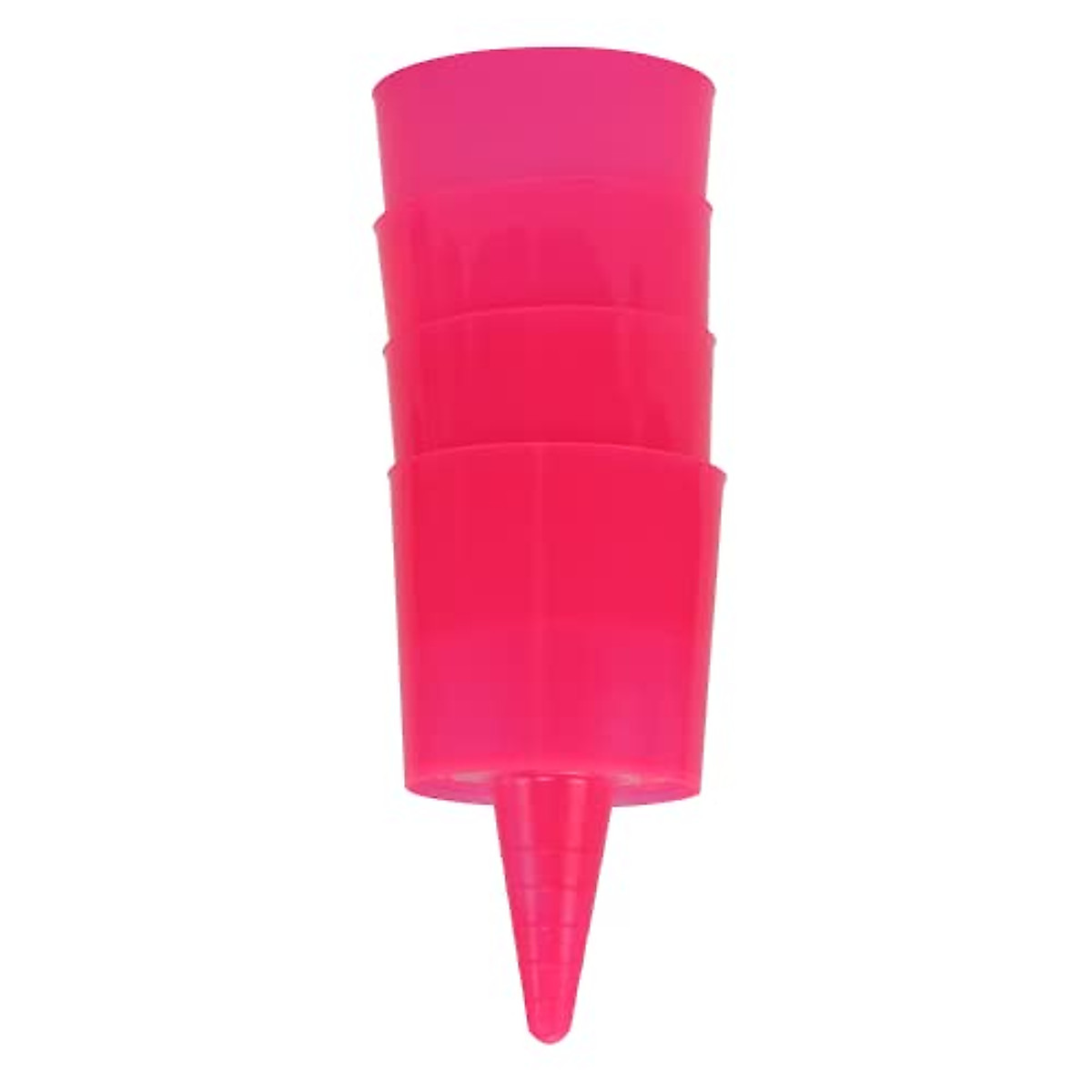 Iconikal Beach Sand Coaster Cup and Beverage Holder Set, Pink, 4-Pack