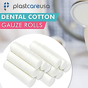 800 Count Dental Gauze Rolls - Dental Cotton Rolls for Mouth - Nose Bleed Plugs for Kids or Adults - Highly Absorbent Nose Bleed Stopper & Mouth Gauze - Non Sterile 1.5 Inch Rolled Cotton Pads