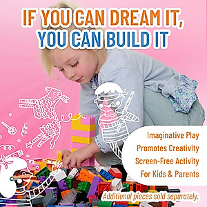 Strictly Briks Compatible with Lego Duplo Toy Building Blocks for Kids and Toddlers, Classic Big Bricks Set and Baseplates, Large Pegs for Ages 3 and Up, Basic Colors, 96 Pieces