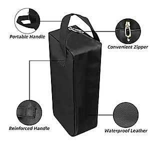 Scott Edward Golf Training Storage Bag Golf Weather Portable Carrying Bag with Golf Swing Aids Pro Power Band Wrist Brace Training Set (Black)