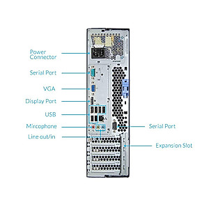 Lenovo ThinkCentre M91 High Performance Small Factor Desktop (Intel Quad Core i5 up to 3.4GHz Processor), 16GB DDR3 RAM, 2TB HDD, DVD, RJ45, Windows 10 Professional (i5) (Renewed)