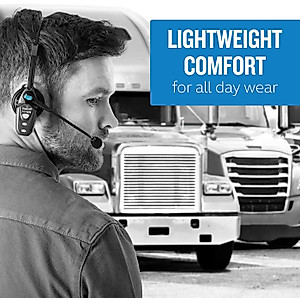 BlueParrott B250-XTS Noise Cancelling Wireless Bluetooth Headset with 20 Hours of Talk Time and iSave Protective Carrying Case (Renewed)