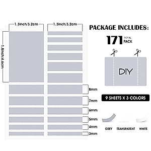 Hicarer Invisible Ring Size Adjusters Guard Ring Sizer Loose Ring Size Adjusters with Ring Sizer Measuring Tool Polishing Cloth for Man and Woman Rings, 69 Pieces (Transparent)
