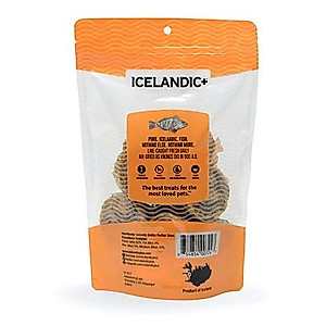 Icelandic+ Plus Redfish Skin Rolls Dog Treat 3-oz Bag
