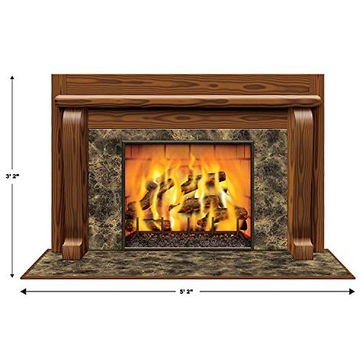 Fireplace Insta-View Party Accessory (1 count) (1/Pkg)