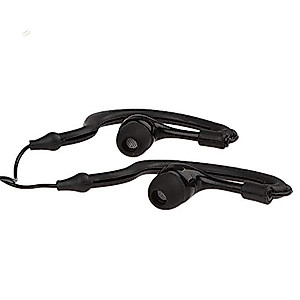 GZCRDZ Waterproof Sports Wired Earbud Earphone 3.5mm in Ear Hook Stereo Headphone for Swimming Diving Headset MP3 MP4 Player Cell Phone (Black)