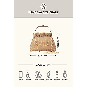 BABEYOND 1920s Flapper Handbag Clutch Gatsby Crystal Handbag Roaring 20s Evening Clutch Bag 1920s Gatsby Accessories