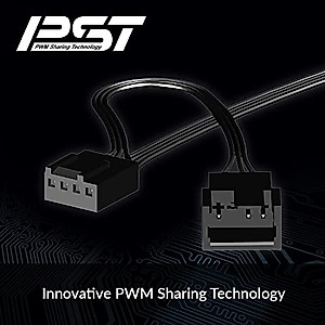 ARCTIC F8 PWM PST - 80 mm PWM PST Case Fan with PWM Sharing Technology (PST), Quiet Motor, Computer, Fan Speed: 300-2000 RPM - Black