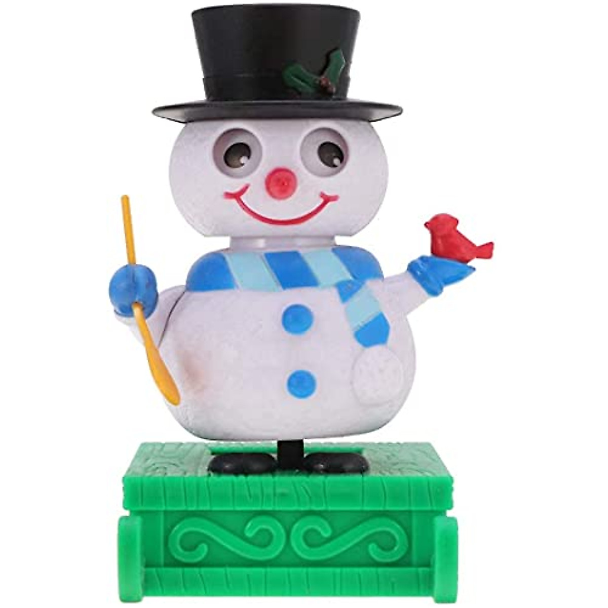 Christmas Solar Bobble Shaking Head Dancing Toy Head Shaking Doll Snowman Figurine Statue Car Dash Board Ornaments for Car Vehicle Decoration