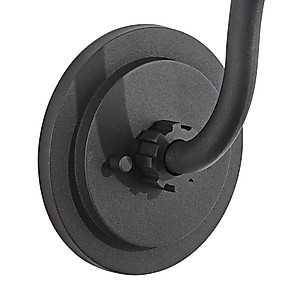 Franklin Iron Works Arnett Rustic Urban Barn Outdoor Wall Light Fixture Smooth Black Aluminum 10 1/2" Gooseneck Arm for Exterior House Porch Patio Outside Deck Garage Yard Front Door Garden Home