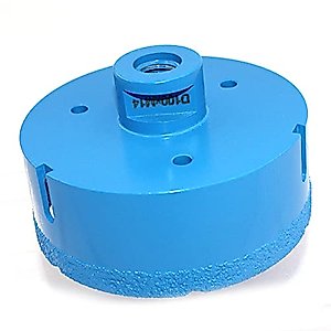 BSRTTOOl Brazed Diamond Core Drill Bits 4inch 5/8"-11 Thread - Dry/Wet Vacuum Brazeing Hole Saw Tile Stone Marble Granite Concrete Ceramics Glass 102mm