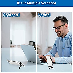 TIESOME Ultra-Thin Invisible Phone Kickstand, 2 Pack Adjustable Vertical Horizontal Placement Phone Stand Phone case Metal Kick Stand Compatible with Any Cellphone