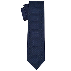 KissTies 63'' XL Navy Blue Solid Tie Extra Long Necktie Mens Neckties+ Gift Box