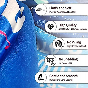 60th Birthday Gifts for Women Blanket 60x50in, 60th Birthday Gifts for Her, 60th Birthday Decorations for Women, 60 Year Old Birthday Gifts for Women Sister Wife Mom Grandma Soft Warm Throw Blanket