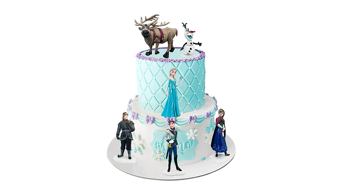 6 Pcs Frozen Cake Topper for Kids Birthday Parties