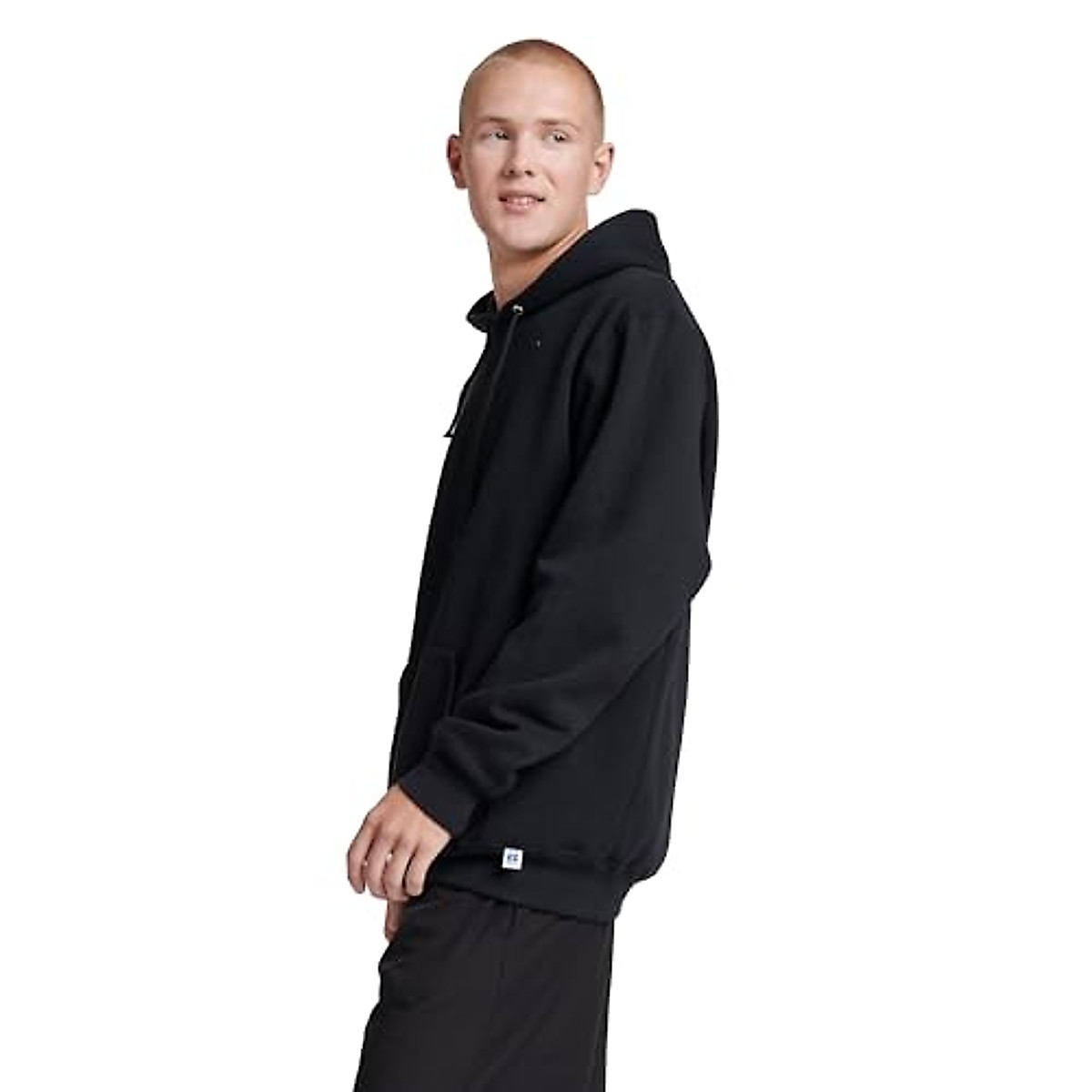 Russell Athletic Men's Dri Power Hooded Pullover Sweatshirt, Black, Medium
