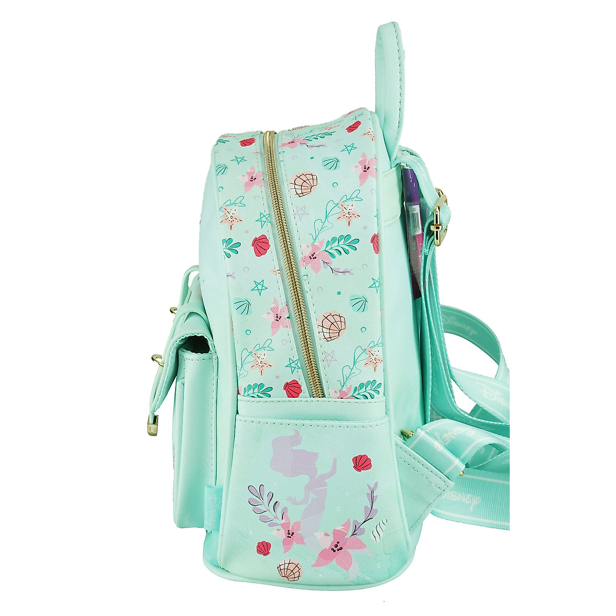 Disney The Little Mermaid Wondapop 11 Inch Vegan Leather Mini Backpack