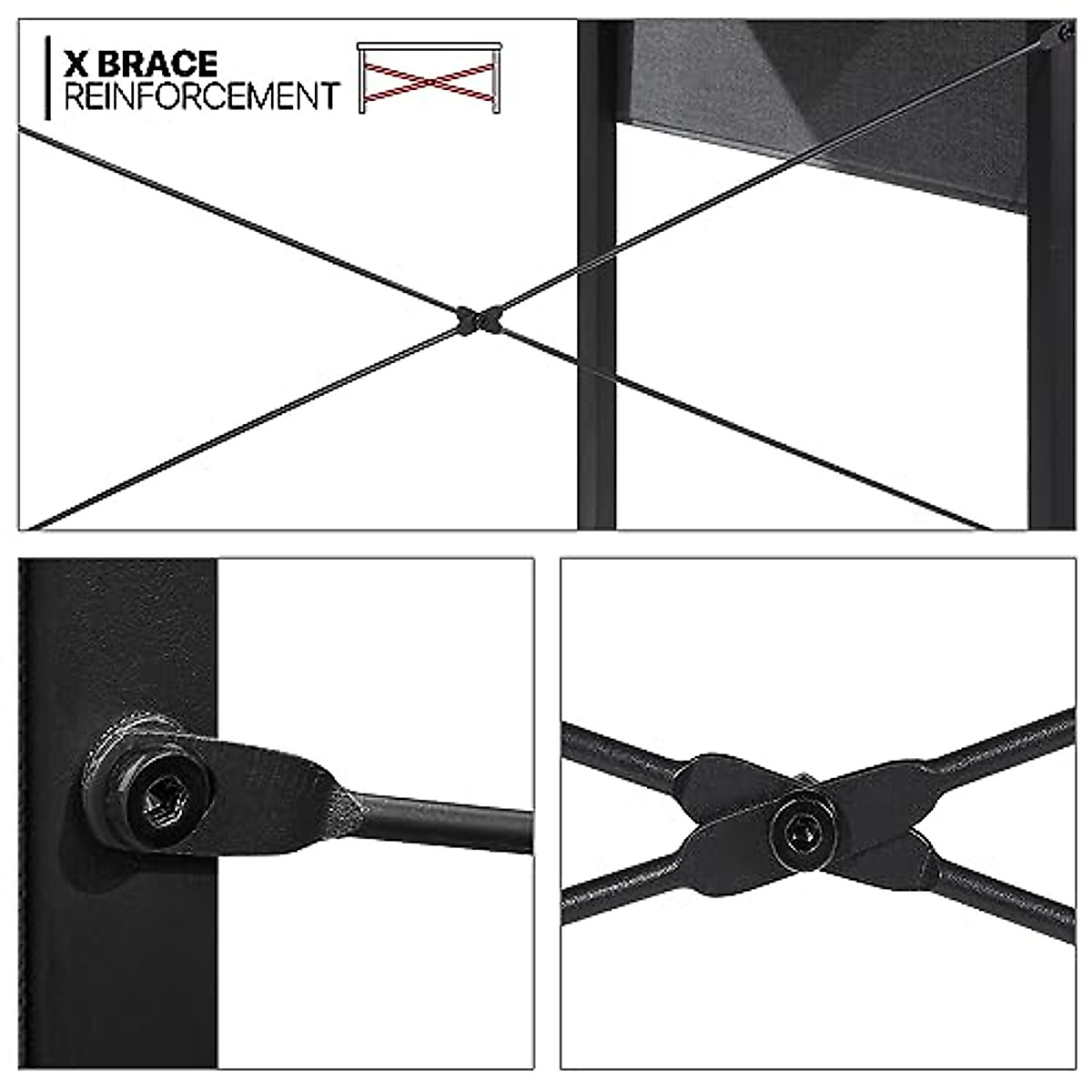 MoNiBloom Computer Desk 40 Inches with A Storage Bag, Student Laptop Writing Desks for Samll Space Home Office, White