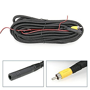 Tailgate Handle Backup Camera Rear View Compatible with 2009-2017 Dodge Ram 1500 2500 3500（RCA Connector）