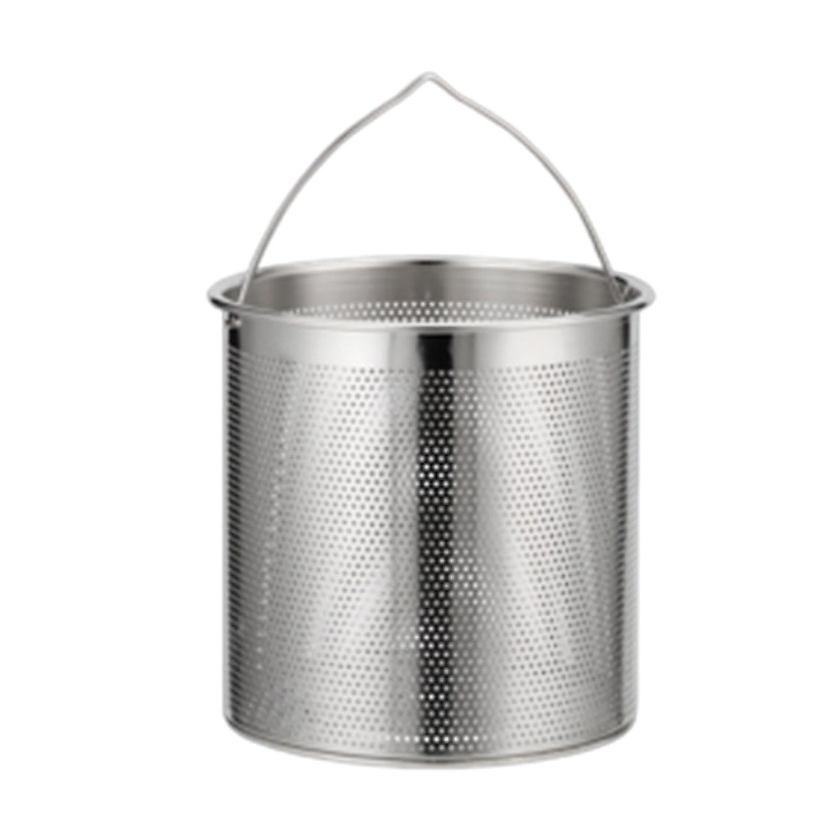 Stainless Steel Stockpot with Basket, Turkey Fryer Pot Cookware, Nonstick Universal Seafood Boil Pot, Heavy Duty Cooking Pot, no clamp