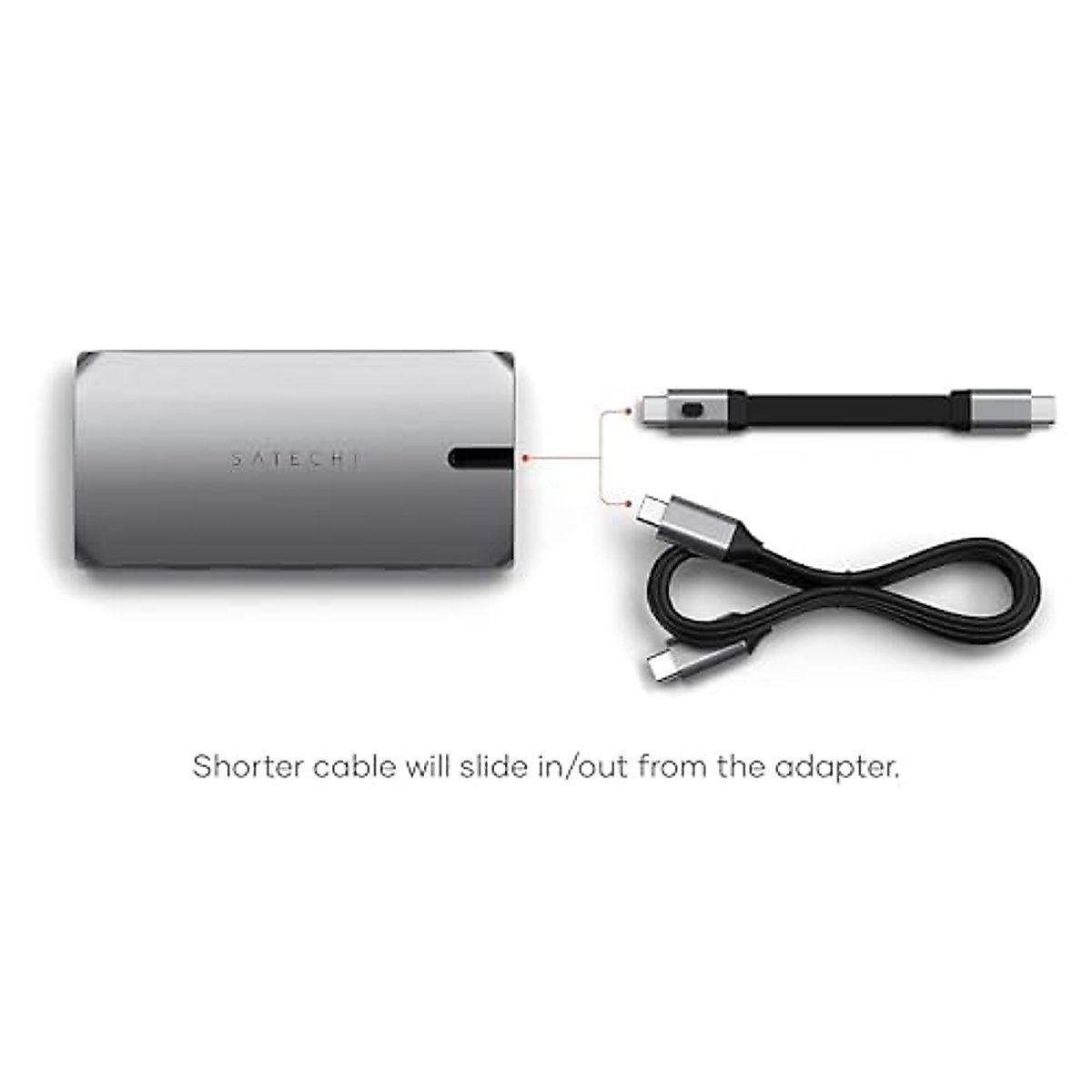 Satechi USB C Hub Multiport Adapter, USB C Docking Station 9 in 1, 4K HDMI, 100W USB C PD Charging, USB C Data, 2 USB-A, GbE, Micro/SD Card Readers, VGA, for MacBook, Windows - Space Gray