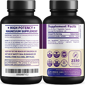 N1N Premium Magnesium Complex and Men's Multivitamins, All Natural Supplements to Improve Energy, Immunity and Support Bone, Muscle and Nerve Function, 2 Pack Bundle