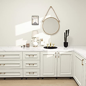 Fortuhome Putty White Peel and Stick Wallpaper 196.8"X24", Self-Adhesive Removable Matte Contact Paper for Cabinet, Thicken Waterproof Vinyl Wall Covering for Countertop Bathroom Kitchen Farmhouse