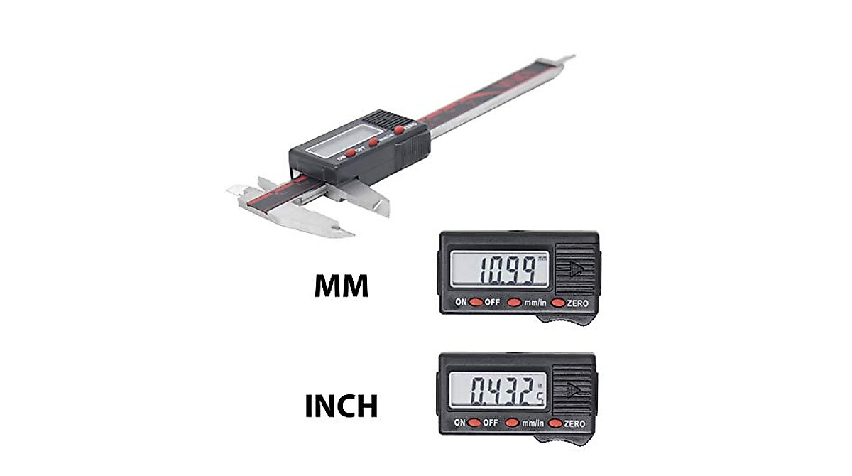 VINCA Digital Caliper 0-4 Inch Stainless Steel Precision Measuring Tool