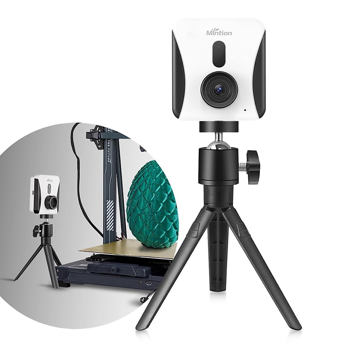 3D Printer Camera, Beagle Camera V2, WiFi Remote Monitor&Control, Plug&Play, Manual Focus Digital Zoom, Time-Lapse Video, Compatible with Klipper Elegoo Neptune 4 Series, Ender 3 V3 SE, etc 3D Print