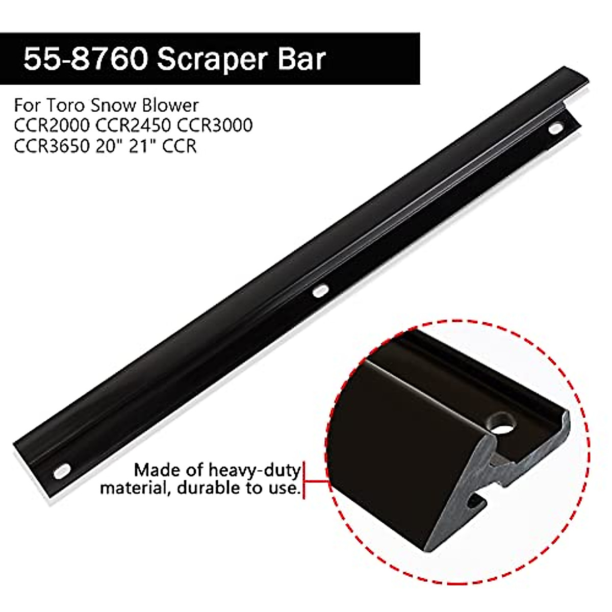 HUZTL 99-9313 Snowblower Paddles 55-8760 Scraper with 66-7460 Primer Hardware Kit for Toro Snow Blower CCR2000 CCR2450 CCR3000 CCR3650 CCR3600 Snowthrower