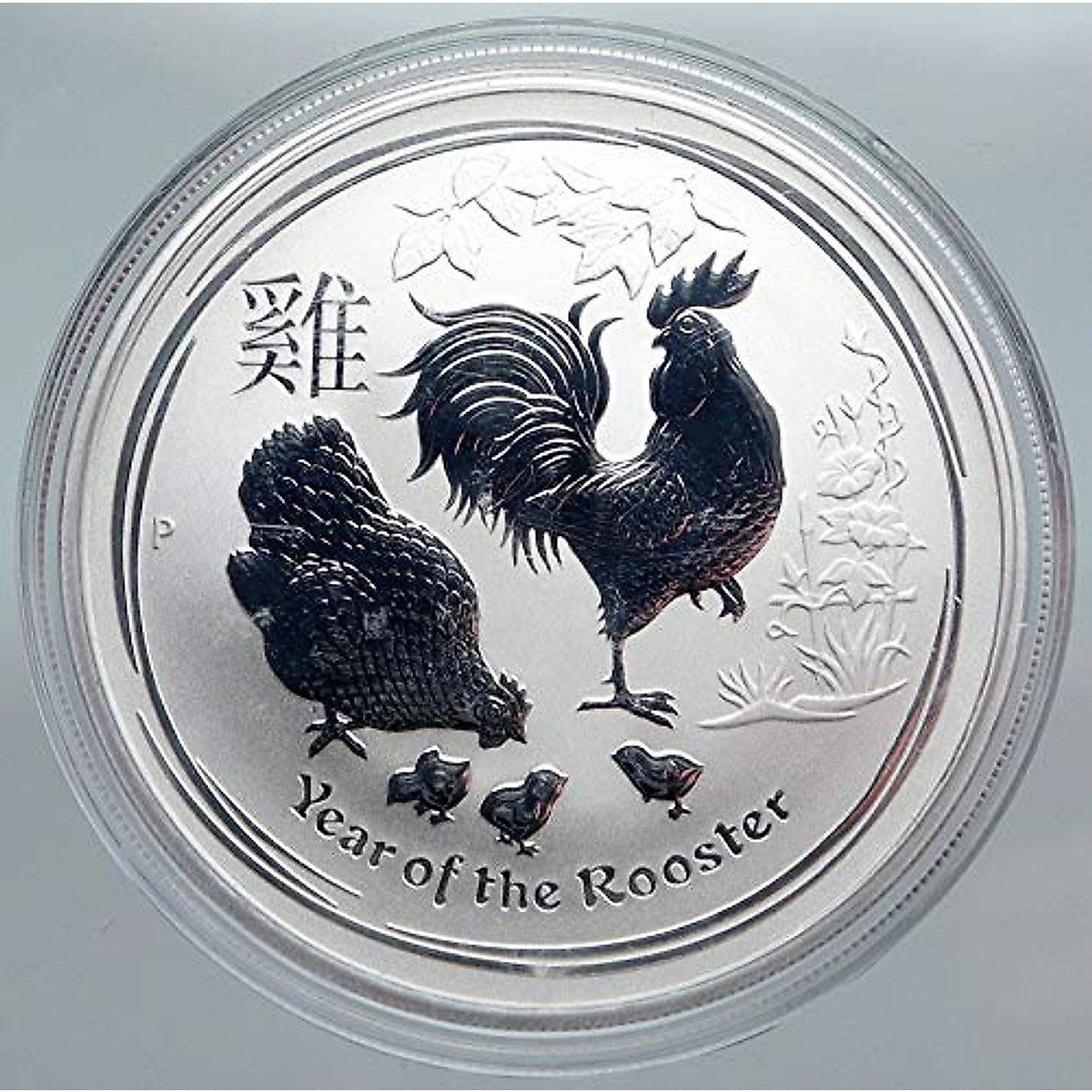 2017 AU 2017 AUSTRALIA Year of Rooster CHINESE Zodiac Pro 1 Dollar Good Uncertified
