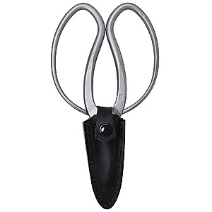 KAKURI Okubo Shears 7" (180 mm) Bonsai Scissors, Flower Arranging Scissors, Japanese Stainless Steel, Silver, Made in JAPAN