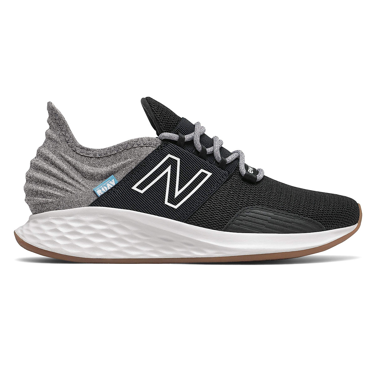 New Balance Women's Fresh Foam Roav V1 Sneaker, Black/Light Aluminum, 6.5 W US