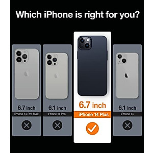 TORRAS Slim Fit for iPhone 14 Plus Case, [Ultra Thin as No Case] [Velvety Touch] iPhone 14 Plus Black Case with Anti-Scratch Protection Plastic Cover Case for iPhone 14 Plus, OriginFit, Black