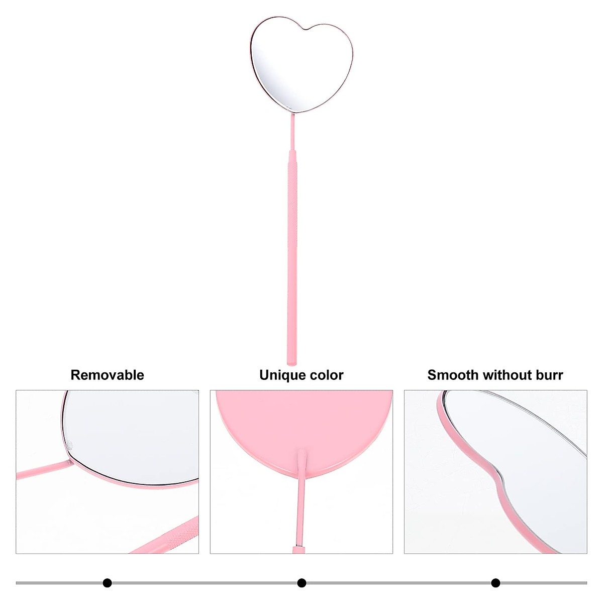 STAHAD Eyelash Check Mirror Eyelash Extensions Accessories Eyelash Extension Supplies Lash Extensions Supplies Eyelash Inspection Mirror Mini Beauty Products Stainless Steel Cosmetic