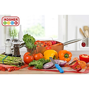 Paring Knife 3-Piece Set - 2 inches - Sharp Kitchen Knife - Ergonomic Handle, Pointed Tip - Color Coded Kitchen Tools by The Kosher Cook