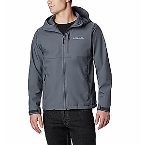 Columbia Men's Ascender Hooded Softshell Jacket, Graphite, Medium