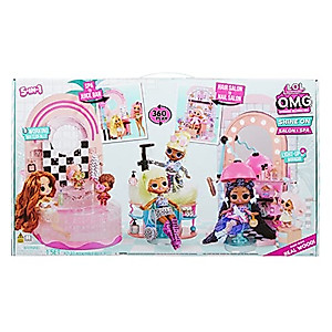 L.O.L. Surprise! Shine On Salon & Spa 5-N-1 Playset with 65+ Surprises- Working Waterfall, Light-Up Mirror, Full 360 Play and Accessories, Holiday Toy, Great Gift for Kids Girls Boys Ages 4 5 6+ Years Old