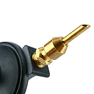 YaeTek Balloon Inflator Dual Mylar and Helium Latex Balloon Filler Valve Fits CGA-580 Tank Air Flow Inflator Regulator 0-3000 PSI (With Auto Foil Balloon Shut Off Valve) Pkg/1