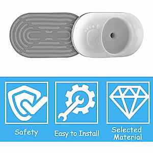 4 Pack Baby Gate Wall Protector, Protect Walls & Doorways for Pet & Dog Gates, Pressure Mounted on Stair Gate, No Screw Need