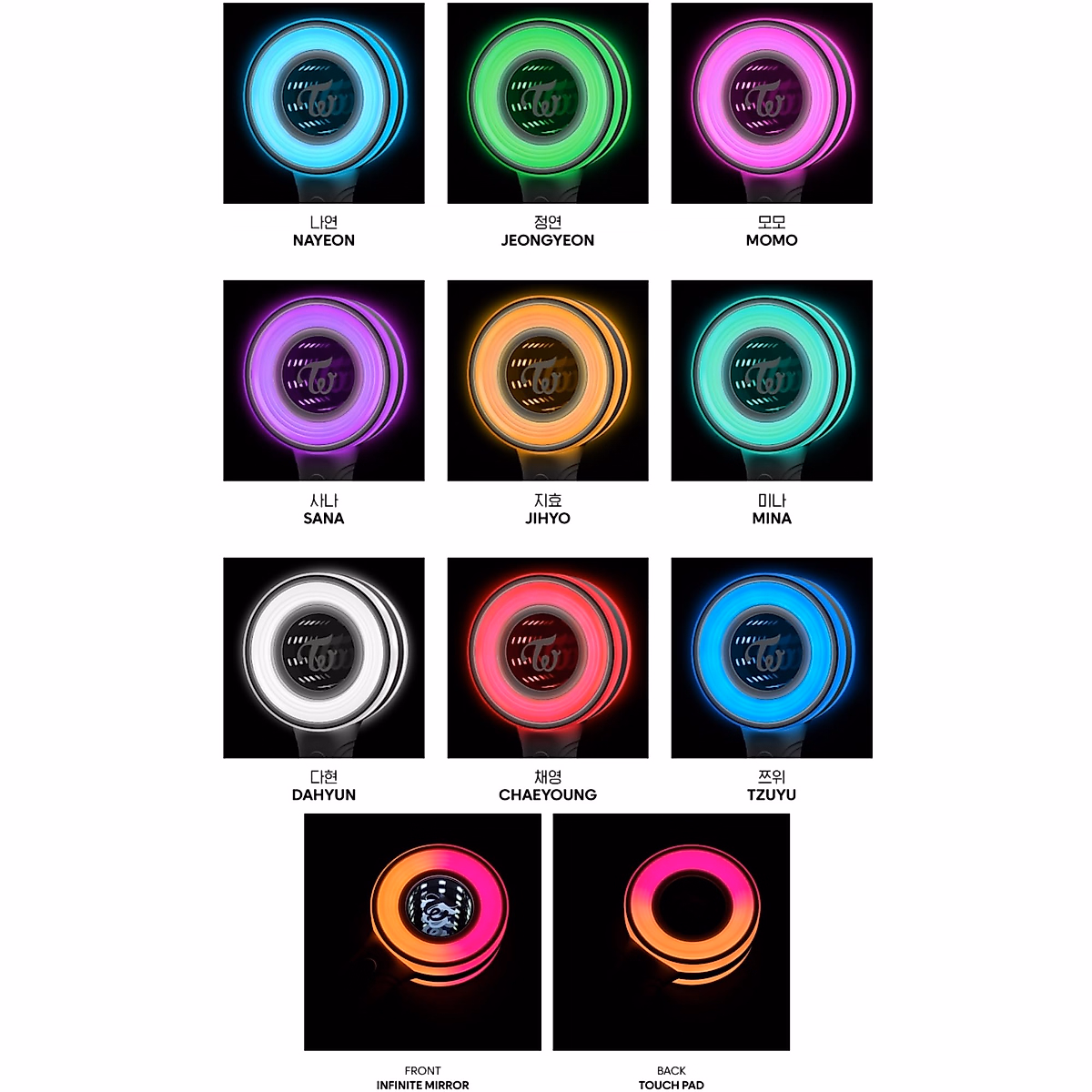 Twice Candybong Infinity Ver3. Official Lightstick - for Contert (+ Seller's Extra Photocards and Stickers Set)