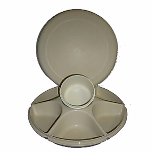 Tupperware Large Serving Center Set - Chip & Dip Serving Tray