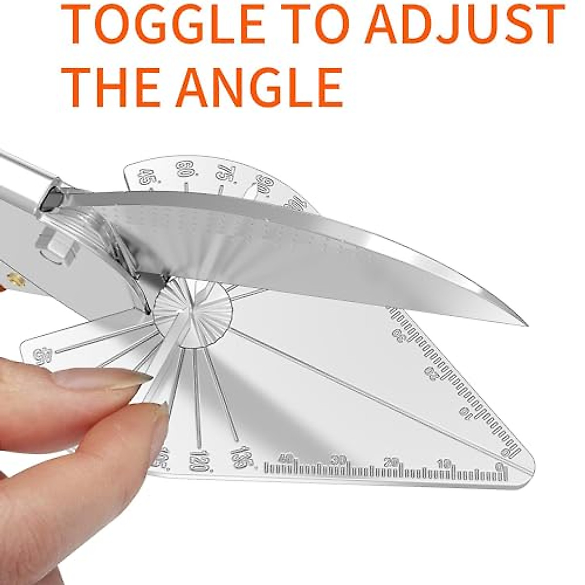 GARTOL Large Miter Shear Cutter, Multifunctional Multi Angle Trunking Shear, Angle Shears Scissors For Vinyl Wood Molding Trim, Angle Cutter Adjustable at 45 to 135 Degree with Replacement Blades