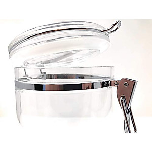 Acrylic Cigar Humidor Jar with Boveda 69% 2-Way Humidity System, 25 Cigar Capacity