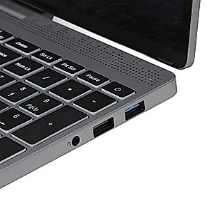 Airshi Office Laptop, Tablet Laptop Fingerprint Reader 15.6in Touchscreen Gravity Sensor 12GB DDR5 RAM Multi Mode for Travel