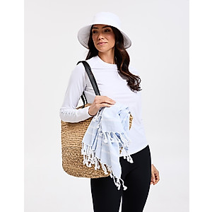 Solbari Wide Brim Swim Sun Hat UPF50+ White