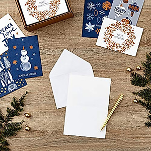 Hallmark Boxed Christmas Cards Assortment, Peace Hope Joy (48 Cards with Envelopes) (1XPX5176)
