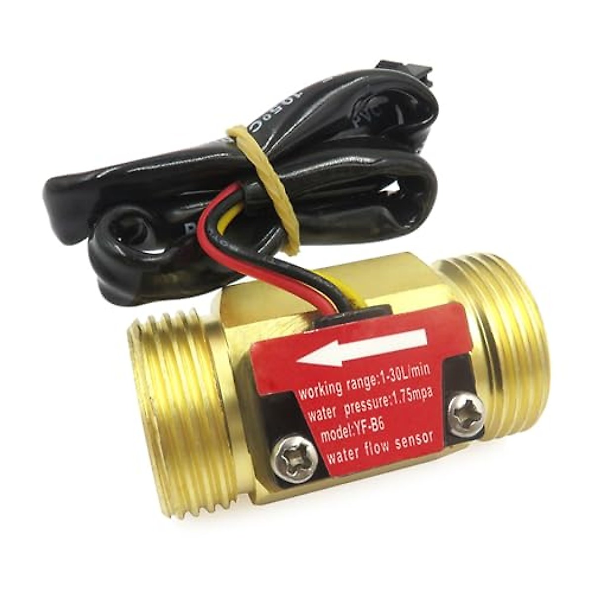 HEYXI 3/4'' Water Flows Sensors Flows Meter Flowmeter Counter Water Flows Sensors DC3.5V-24V 1-30L/min